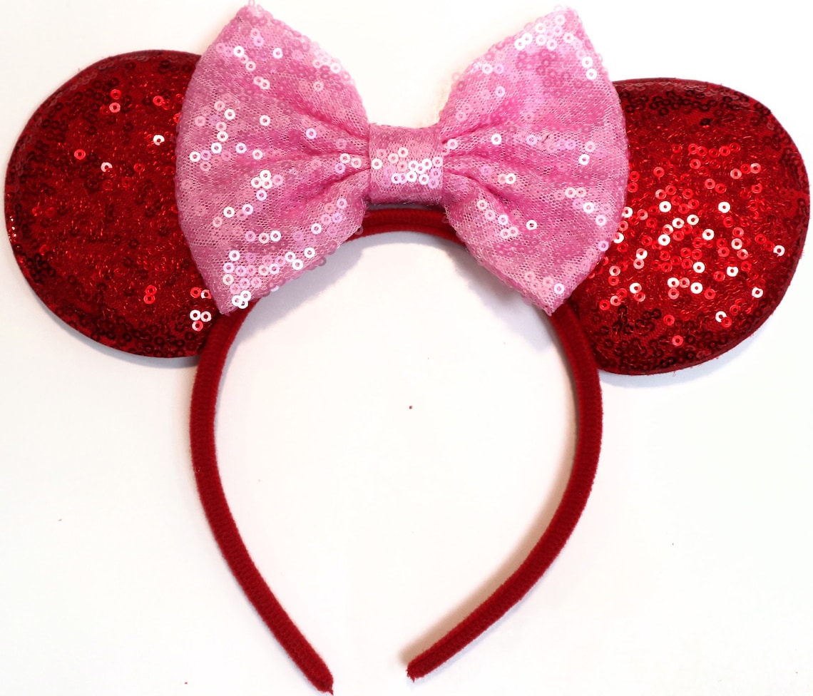 Pink Minnie Mouse Ears Pink Disney Ears Pink Minnie Ears - Etsy