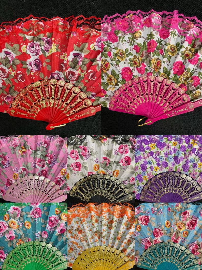 Set of 6/12/50/75/100 White Summer Glitter Folding Fan W/ Gift - Etsy