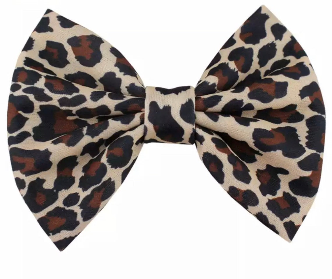 Leopard Bows 5 Inch Animal Print Bows Animal Kingdom - Etsy
