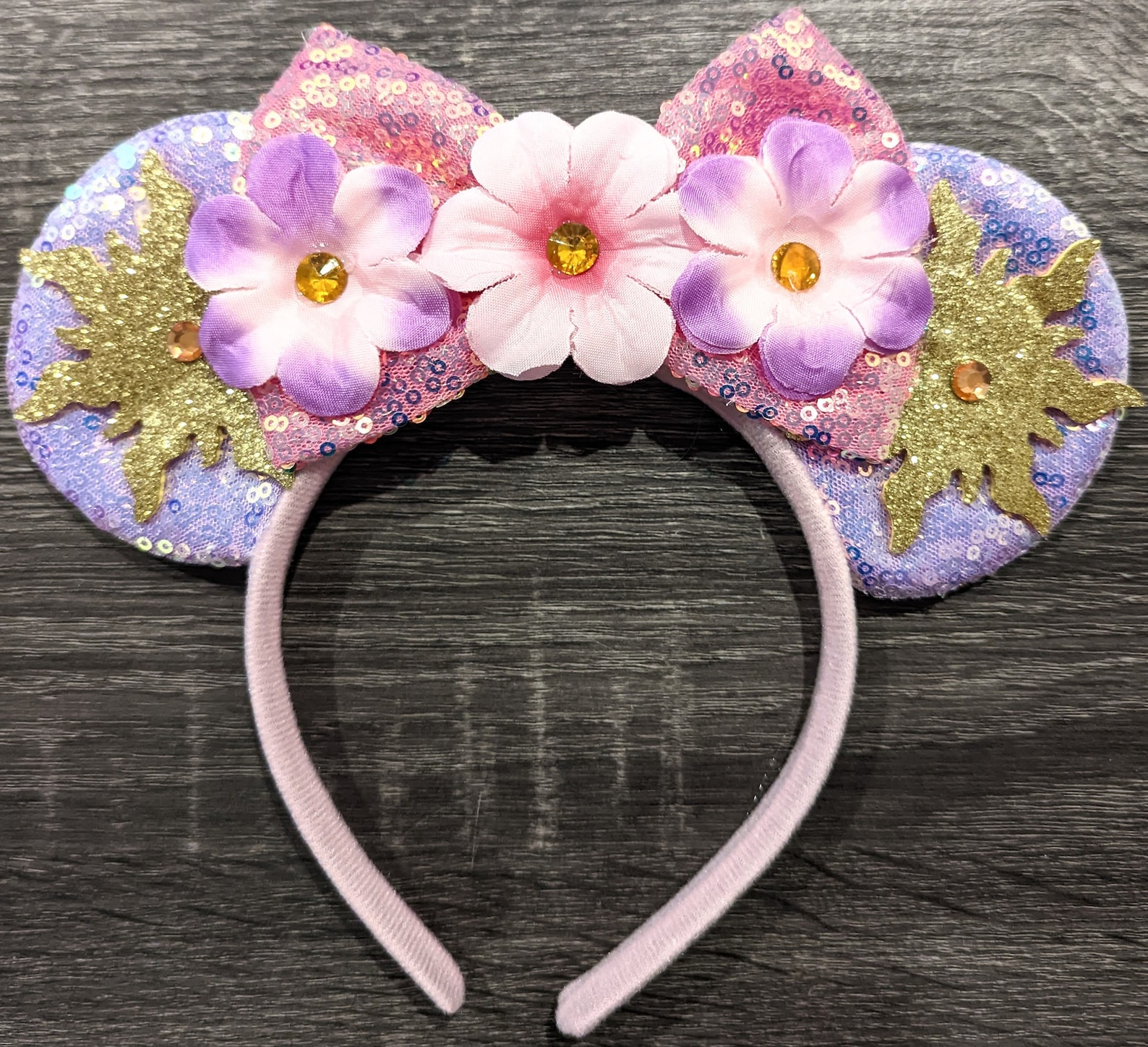 Rapunzel Inspired Minnie Ears Tangled Minnie Ears Princess - Etsy