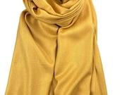 Bright Gold /yellow Pashmina Scarf Shawl / Personalized Scarf/ - Etsy