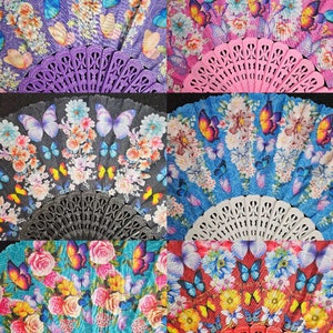 Set of 6/12/50/75/100 White Summer Glitter Beige Ivory Gold Folding Fan ...