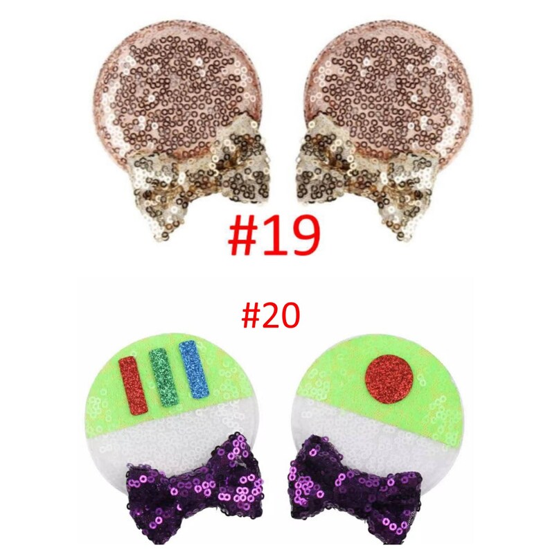 Minnie Mouse Ears Hair Clip Minnie Mouse Ear Clips Mickey - Etsy