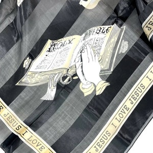 I Love Jesus Holy Bible Scarf /praying Hand Scarf/turban Scarf/neck ...