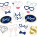 Navy Bachelorette Party Decorations Photo Booth Props Bridal - Etsy