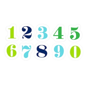 Blue and Green Party Photo Booth Props - Birthday Party Props ...