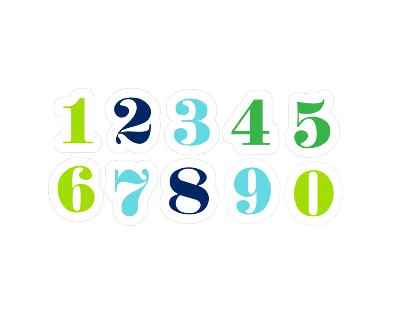 Blue and Green Party Photo Booth Props - Birthday Party Props ...