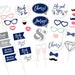 Bachelorette Party Decorations, Navy Photo Booth Props, Bridal Photo ...