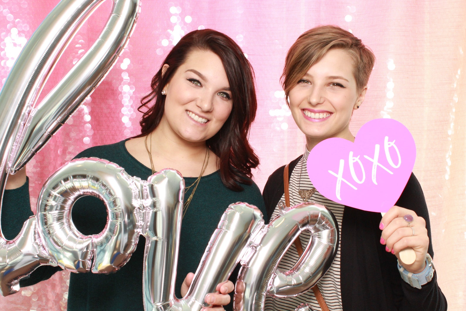 Wedding Photo Booth Props, Hearts, Blush Pink Props, Wedding Photobooth ...