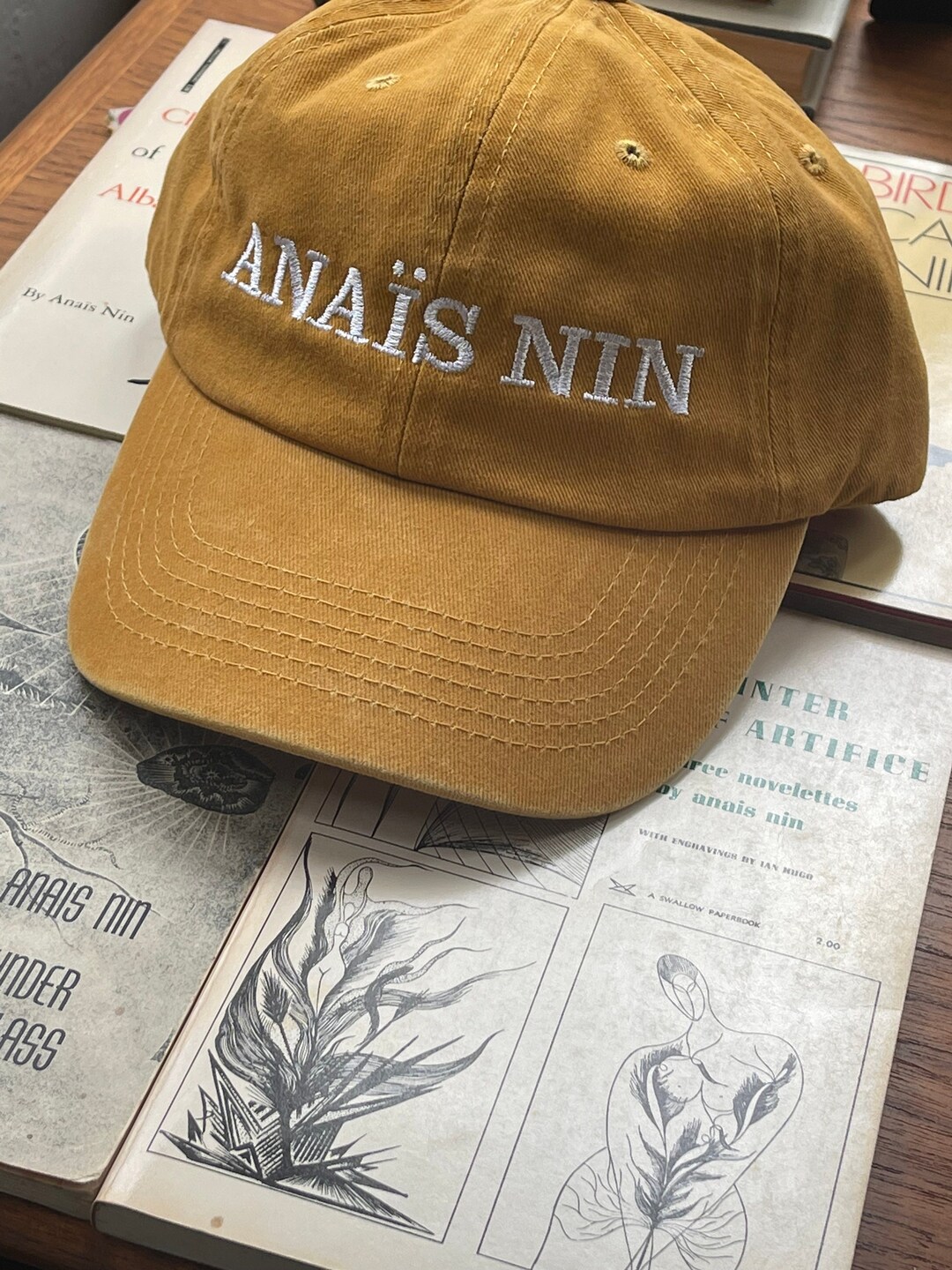 Anaïs Nin Womb House Books Hat - Etsy