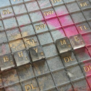 Scrabble Handmade Resin Games - Etsy