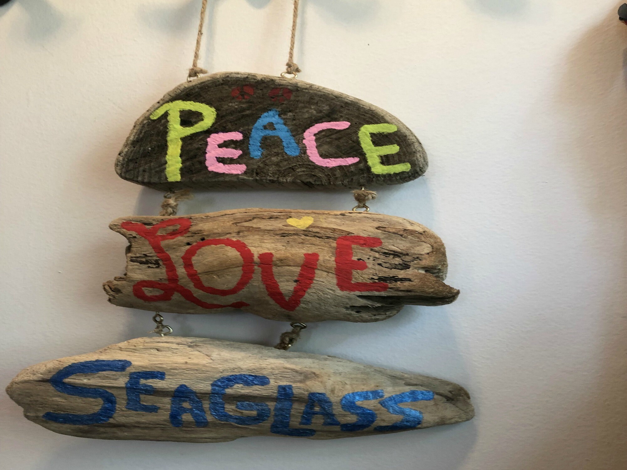 Driftwood Sign hand Painted Driftwood Hanging Wall | Etsy