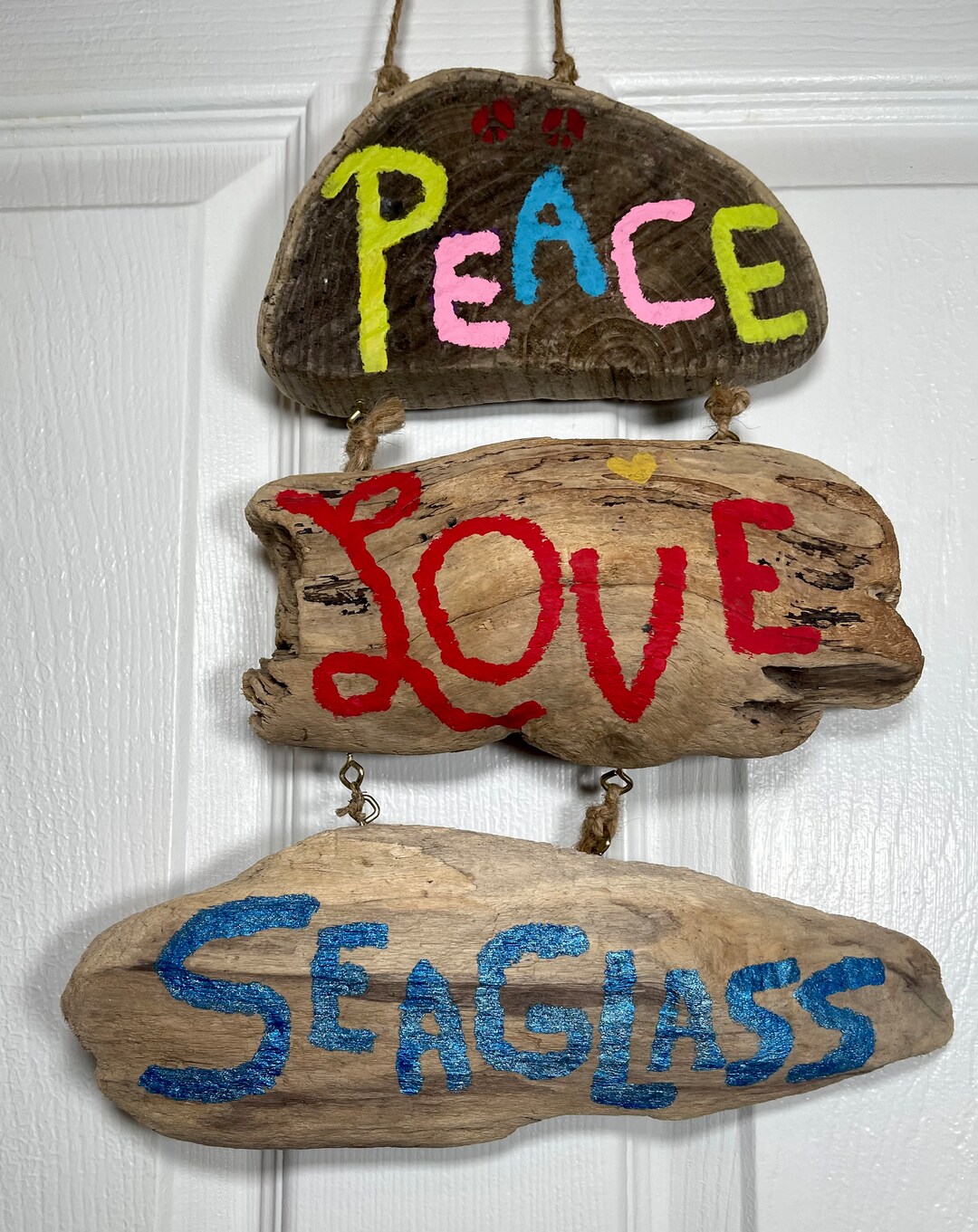 Driftwood Sign ,hand Painted Driftwood, Hanging Wall Signv,lake Erie ...