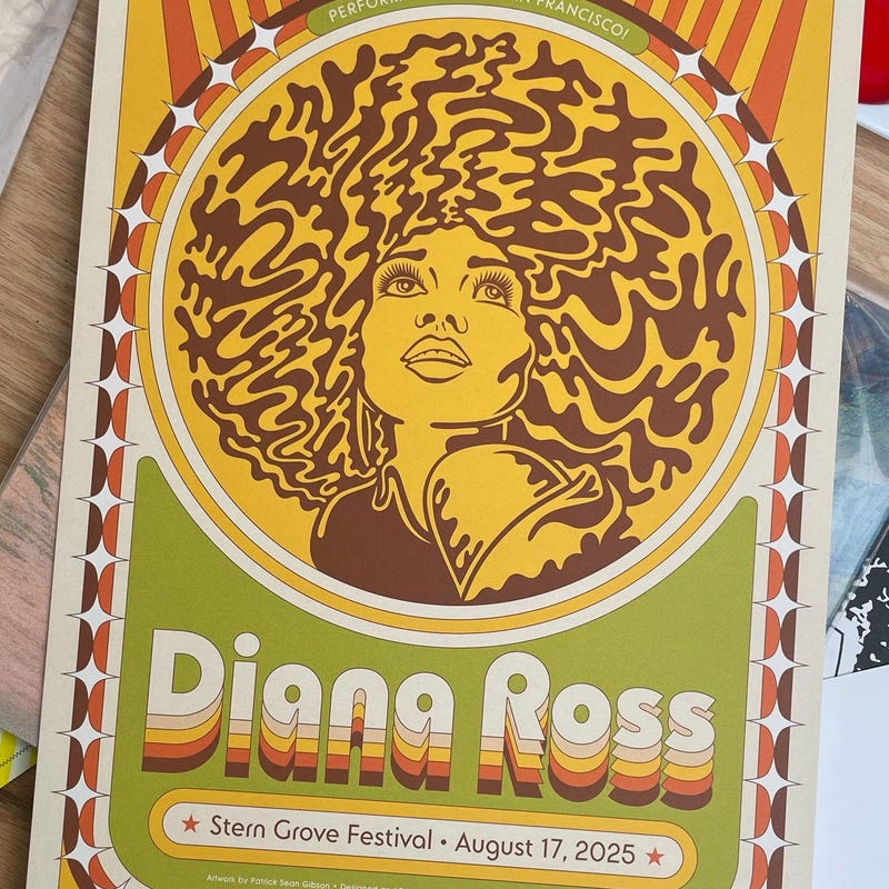 Posters Diana Ross - Etsy