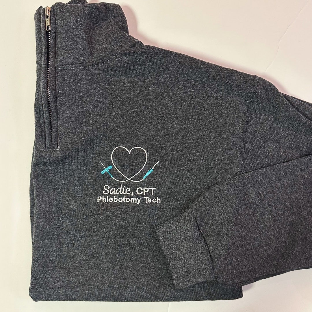 Gift for Phlebotomist, Phlebotomy Tech, Butterfly Needle Embroidery ...