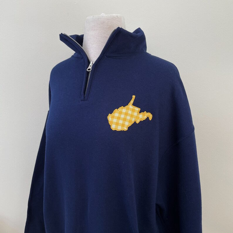 West Virginia Sweatshirt for Women | WV State Pullover Fleece | Gingham ...