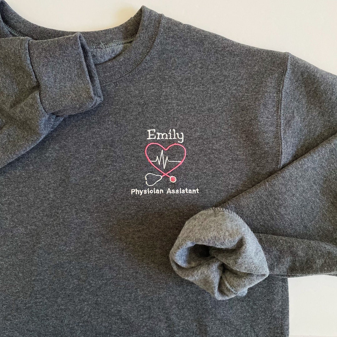 Physician Associate Jacket | Personalized Medical Sweatshirt | Nurse RN ...
