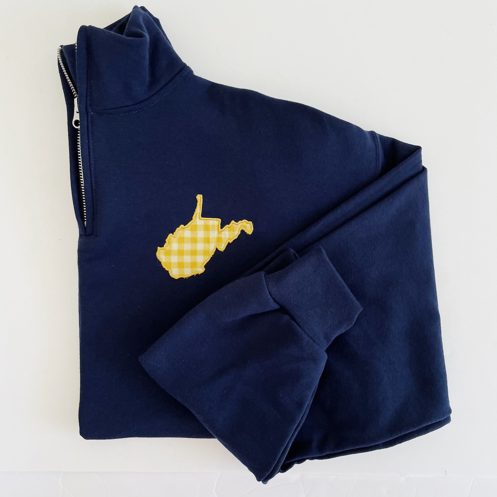 West Virginia Sweatshirt for Women | WV State Pullover Fleece | Gingham ...