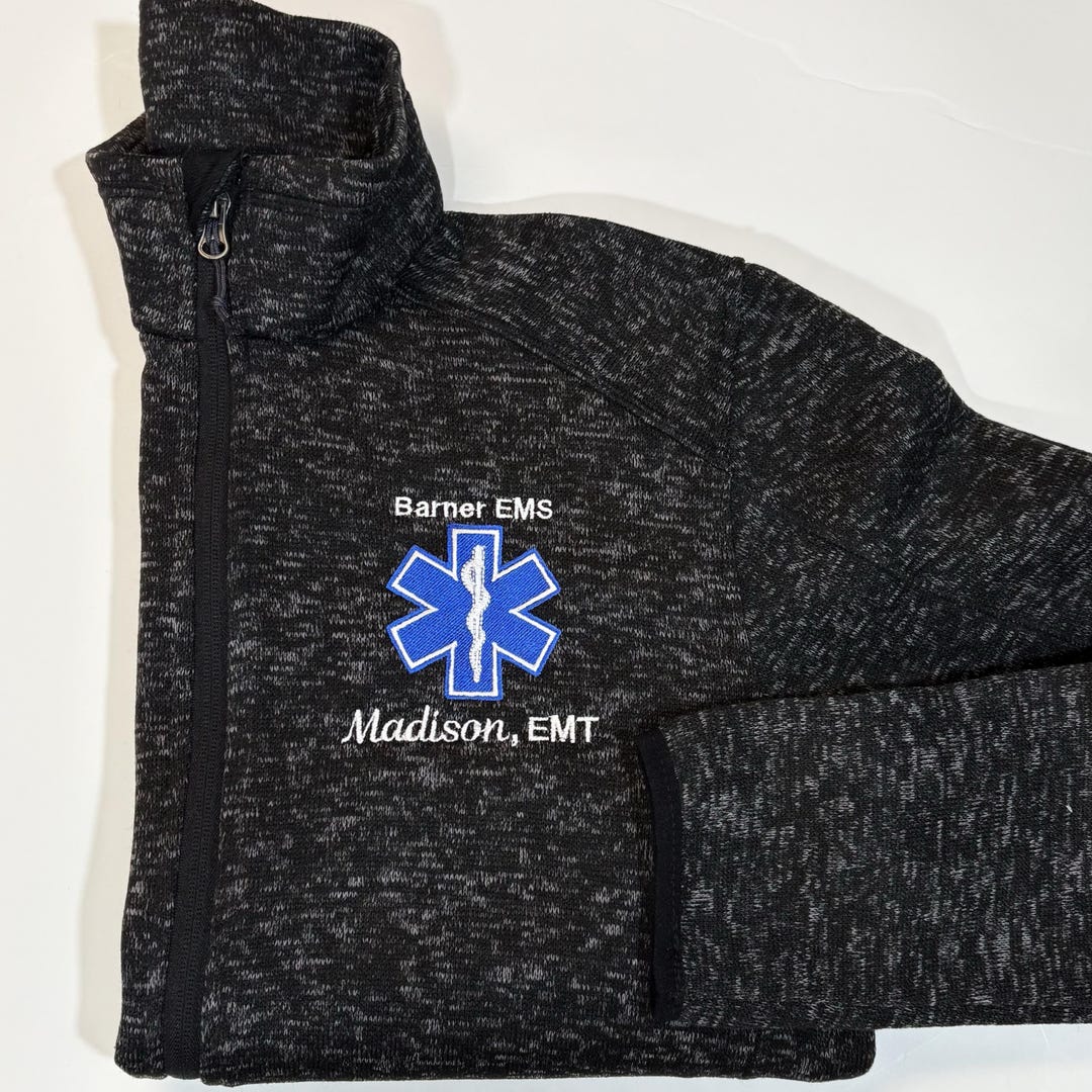 EMT EMS Custom Full Zip Sweatshirt With Pockets for Men and Women ...