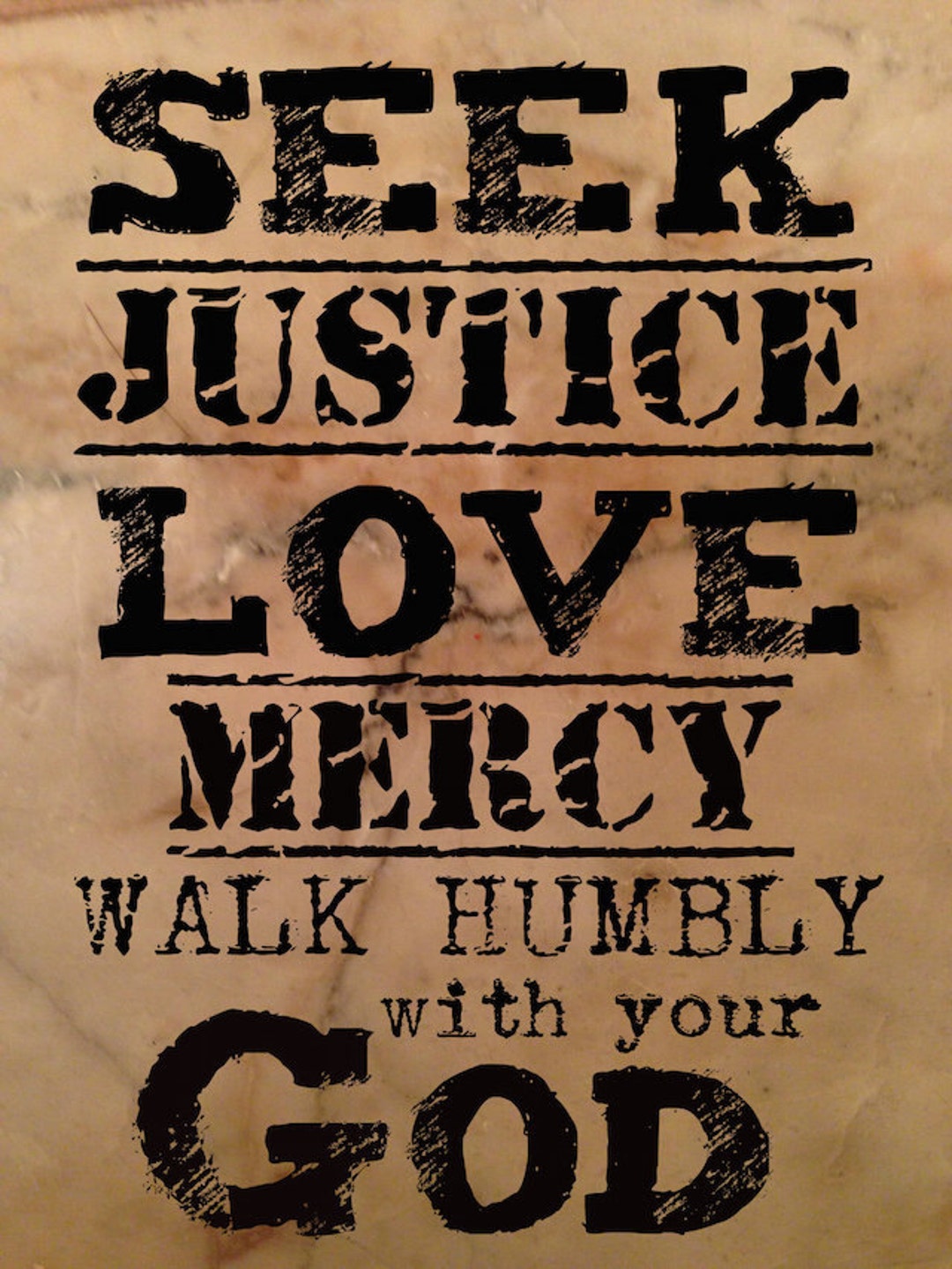 Seek Justice Love Mercy Print, Giclee Print, 8x10 Scripture Print ...
