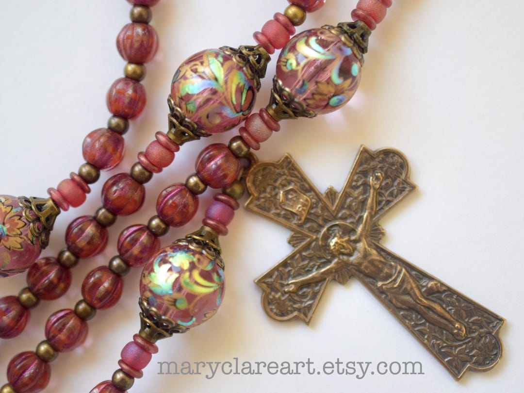Glorious Joy Handcrafted Rosary, Catholic Rosary, Hand Strung Rosary ...