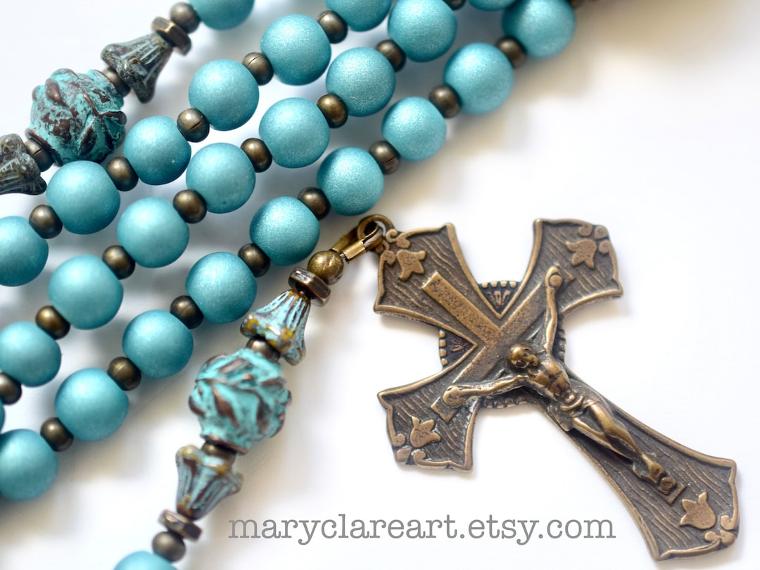 Be Exalted Handcrafted Rosary, Catholic Rosary, Hand Strung Rosary ...