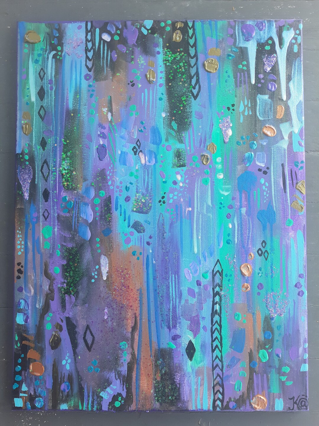 Sacred Solitude-18x24 Acrylic Painting-abstract Art - Etsy
