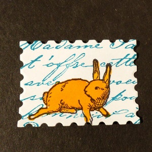 Running Rabbit Rubber Stamp / Unmounted Rubber Stamp (130712) - Etsy