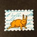 Running Rabbit Rubber Stamp / Unmounted Rubber Stamp (130712) - Etsy