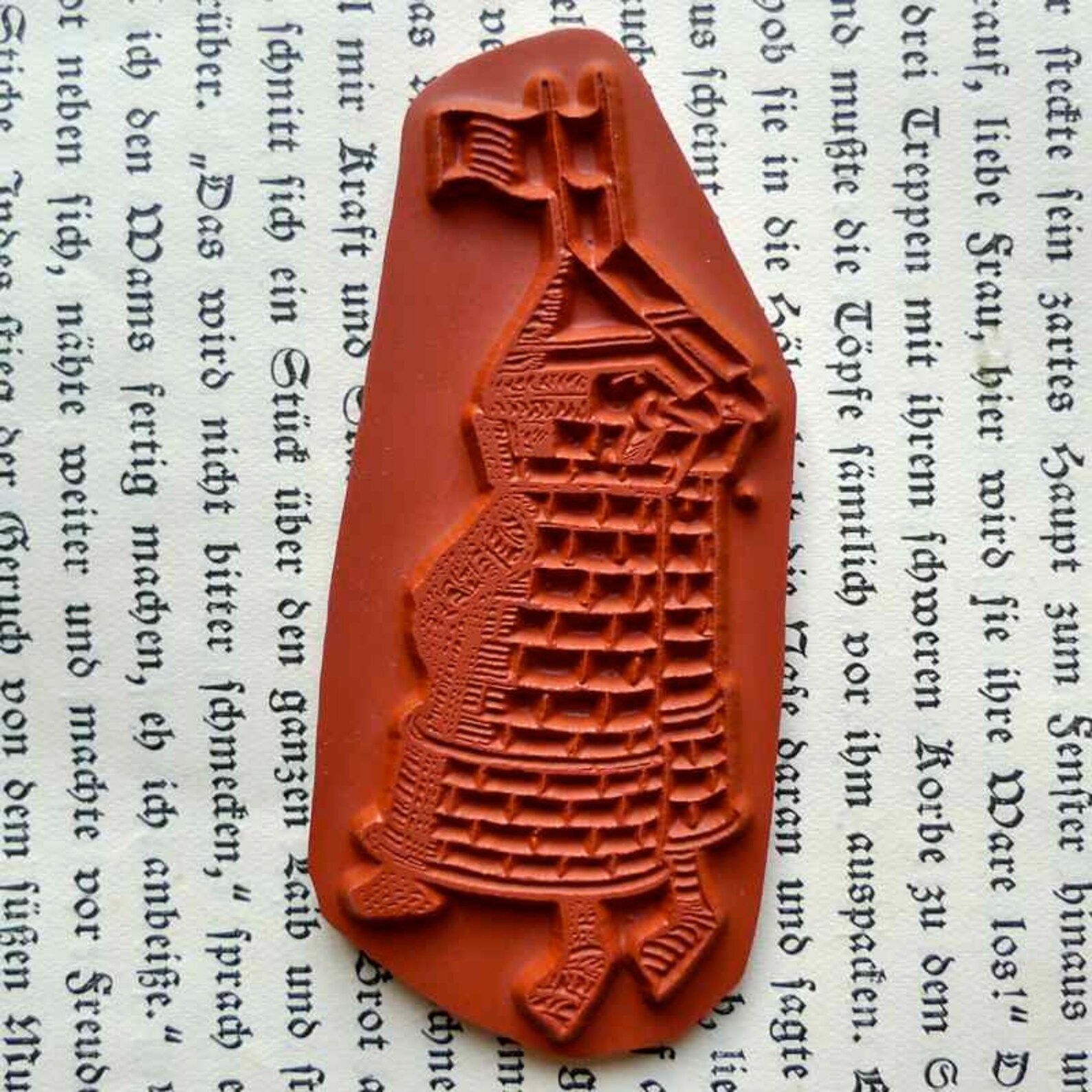 Chess Stamp / Chess Castle Soldier / Unmounted Rubber Stamp - Etsy