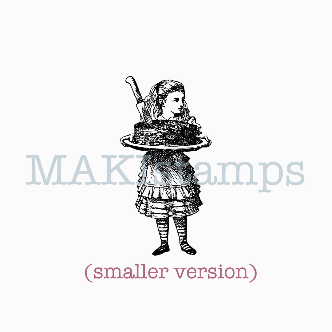 Alice in Wonderland Stamp Alice With Cake / Mini Collection - Unmounted ...