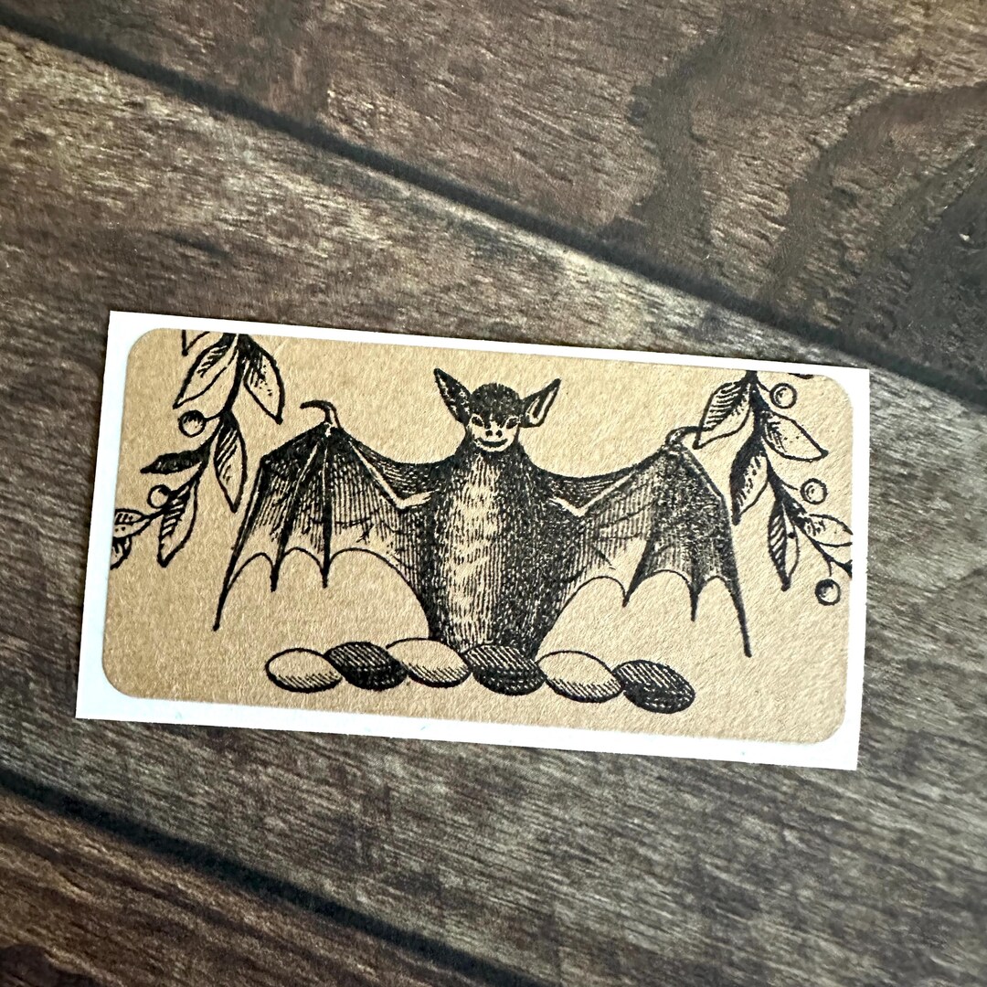 Bat Rubber Stamp Medieval Heraldry - Unmounted Rubber or Cling Stamp ...