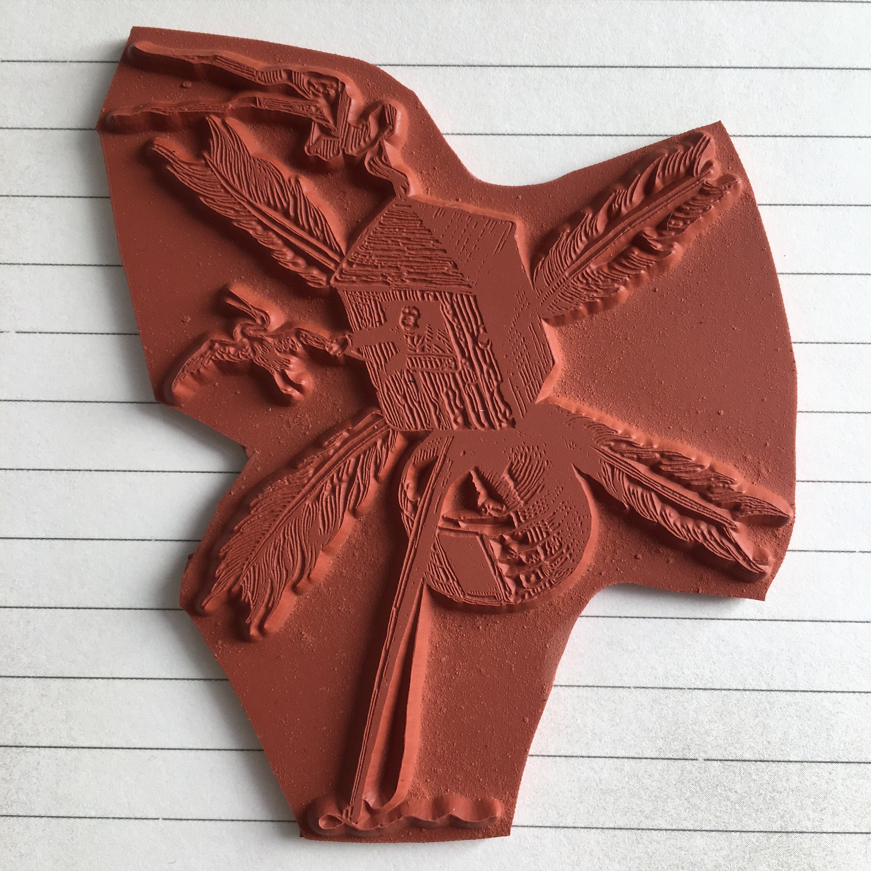 Quirky Flight Apparatus Rubber Stamp Honoré De Grandville - Etsy