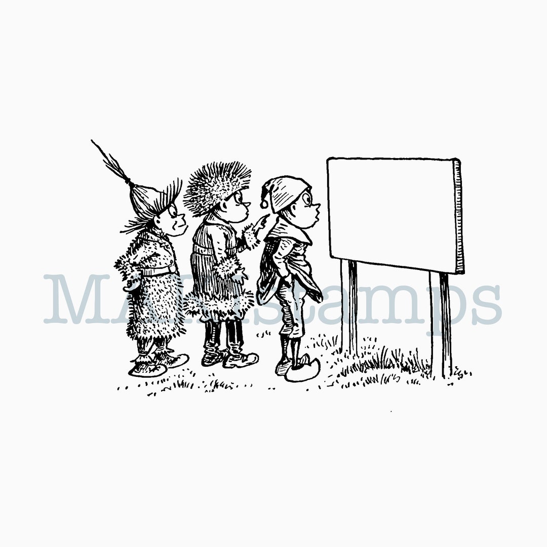 Rubber Stamp Brownies Read Sign - Unmounted Rubber Stamp or Cling Stamp ...