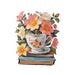Decals, Floral Tea Cup Design, Vinyl Stickers for Laptops, Water ...