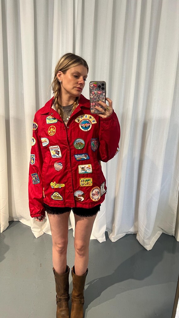 M - Y2K Scouts Patches Jacket - Gem