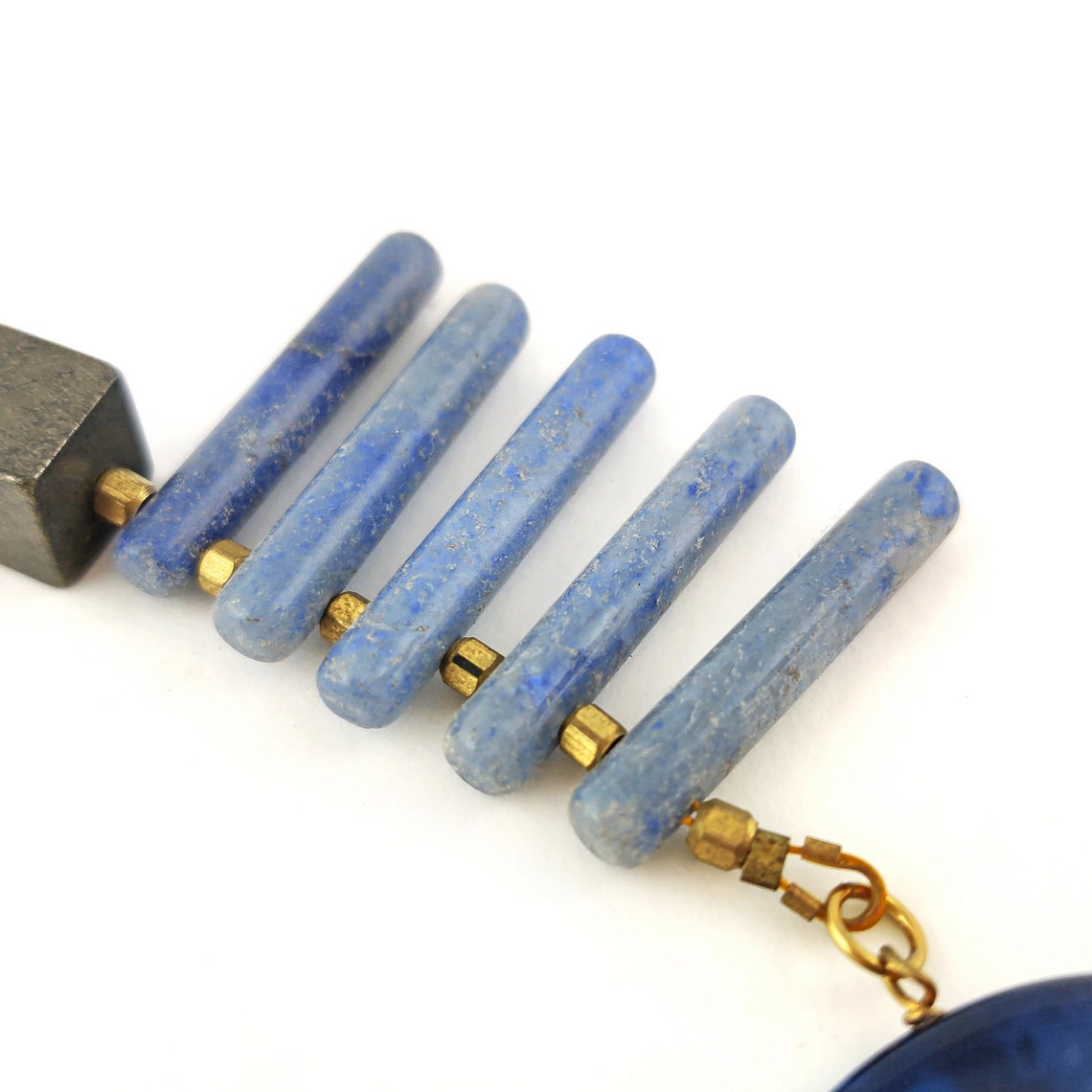 Long Modern Necklace Trendy Statement Necklace With | Etsy