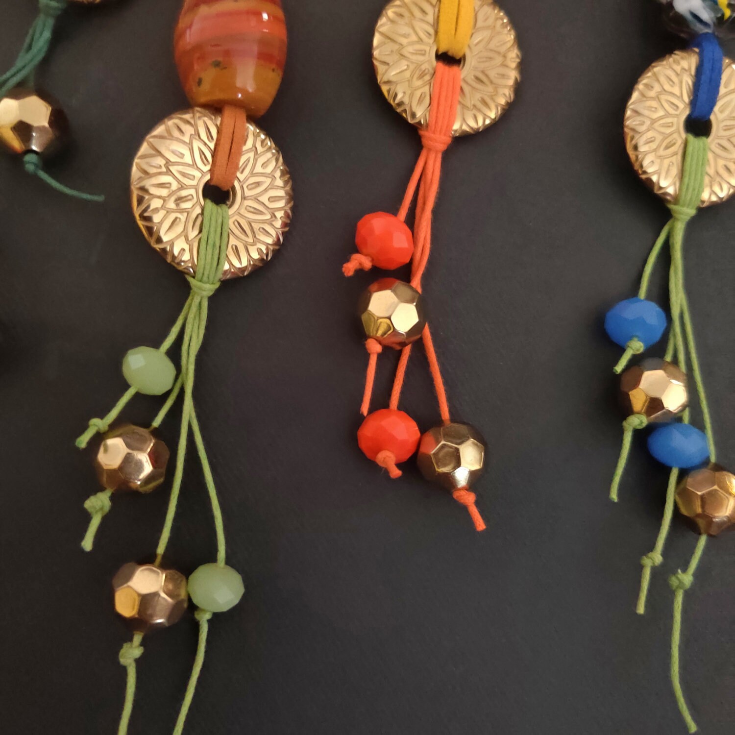 Colorful Bohemian Necklace, Long Boho Necklace, Bright Colors, Trendy ...