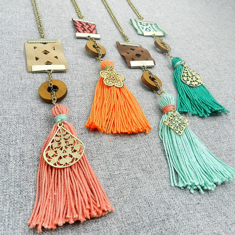 Tassel Necklace - Etsy