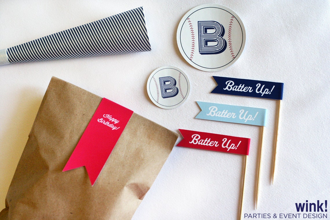 Baseball Party Instant Download / Baseball Stickers / Baseball ...