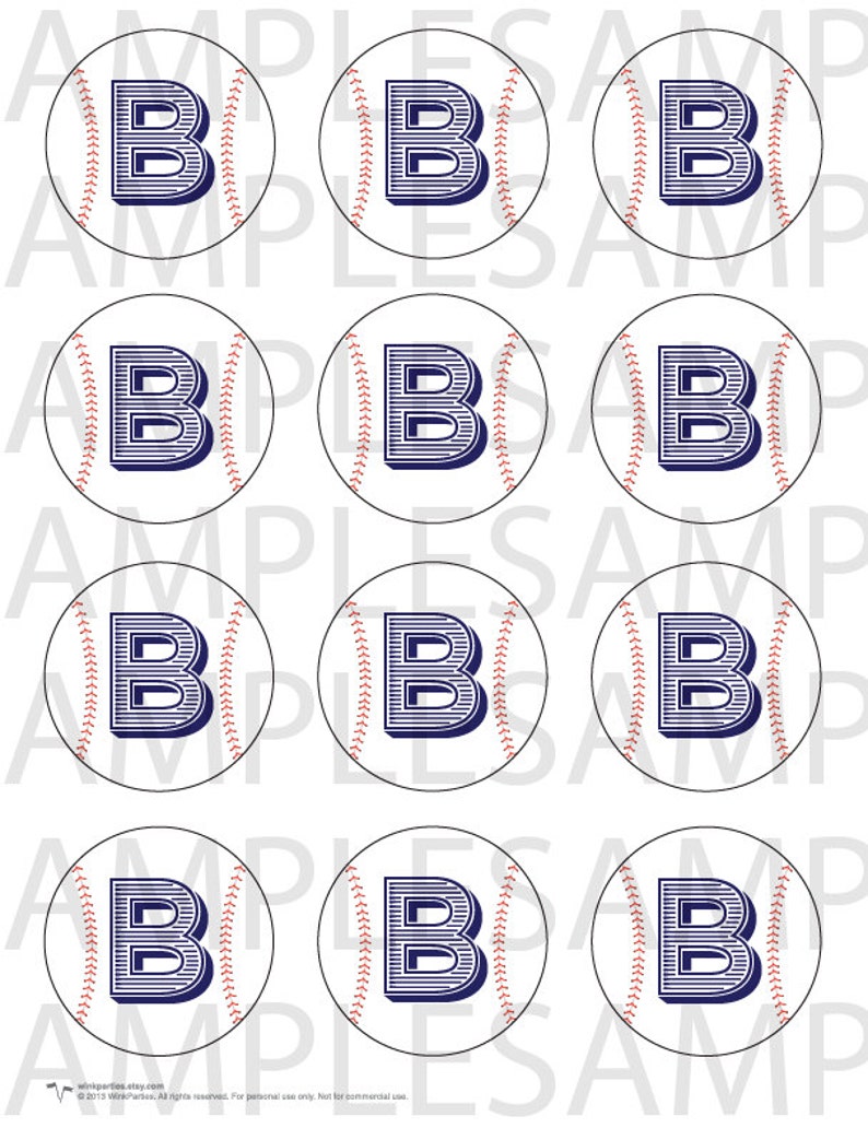 Baseball Party Instant Download / Baseball Stickers / Baseball ...