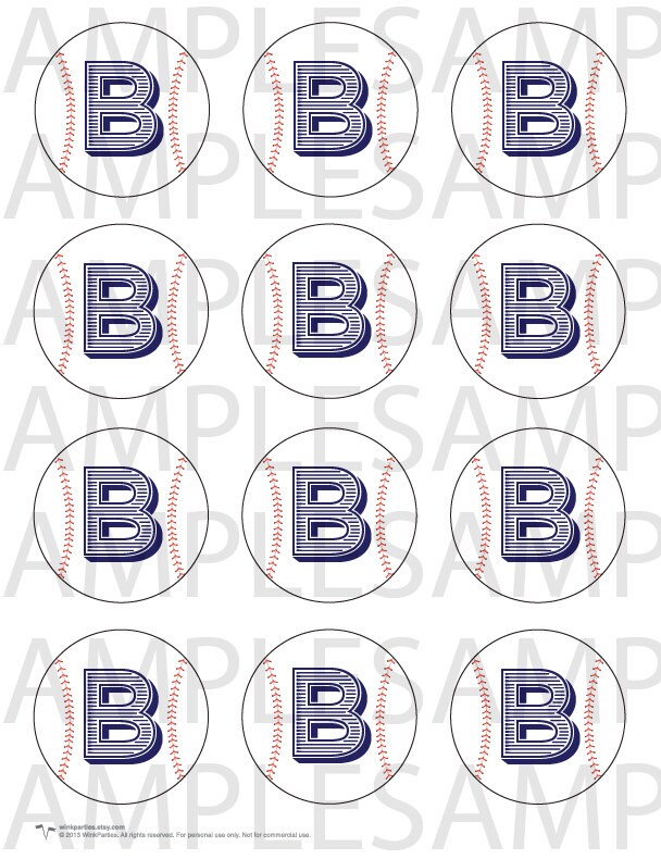 Baseball Party Instant Download / Baseball Stickers / Baseball ...