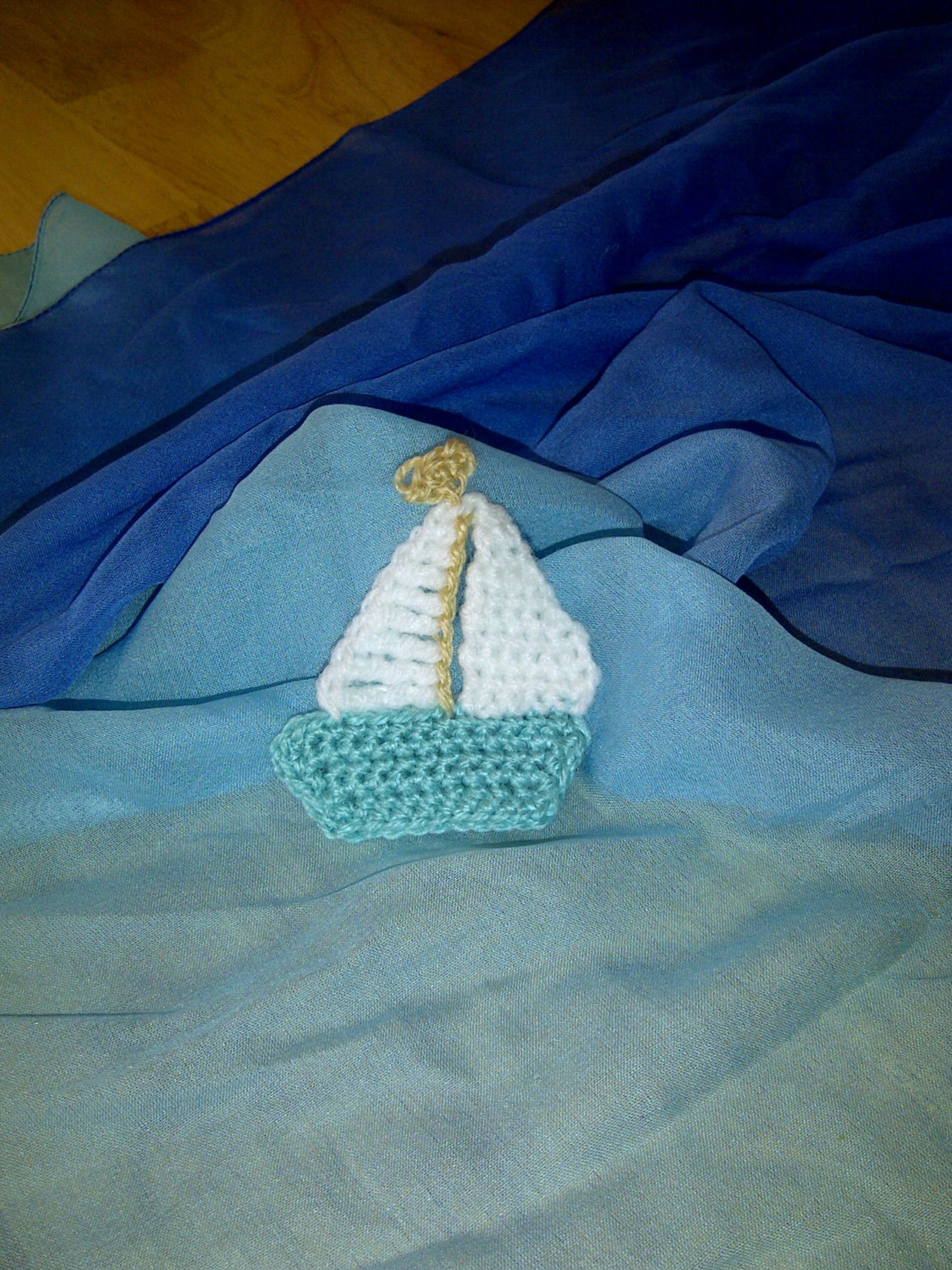 PATTERN Crocheted Boat and Wave Appliques by Binkleblossoms, Sailing ...