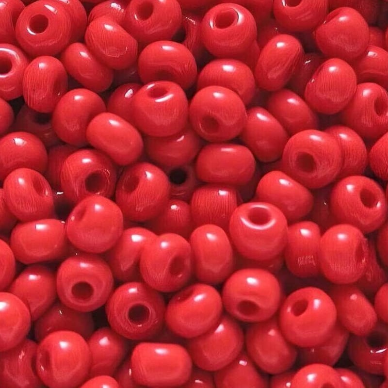 Red Rocaille Seed Beads - Etsy