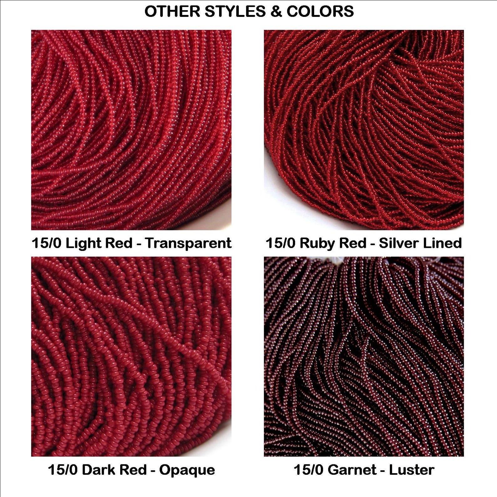 15/0 Garnet Red Transparent Luster Glass Czech Seed Beads - Etsy