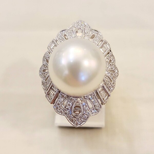 Big Pearl Ring - Etsy