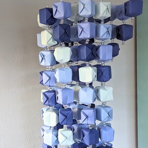 Shades of Blue - Origami Balloons Mobile - Etsy