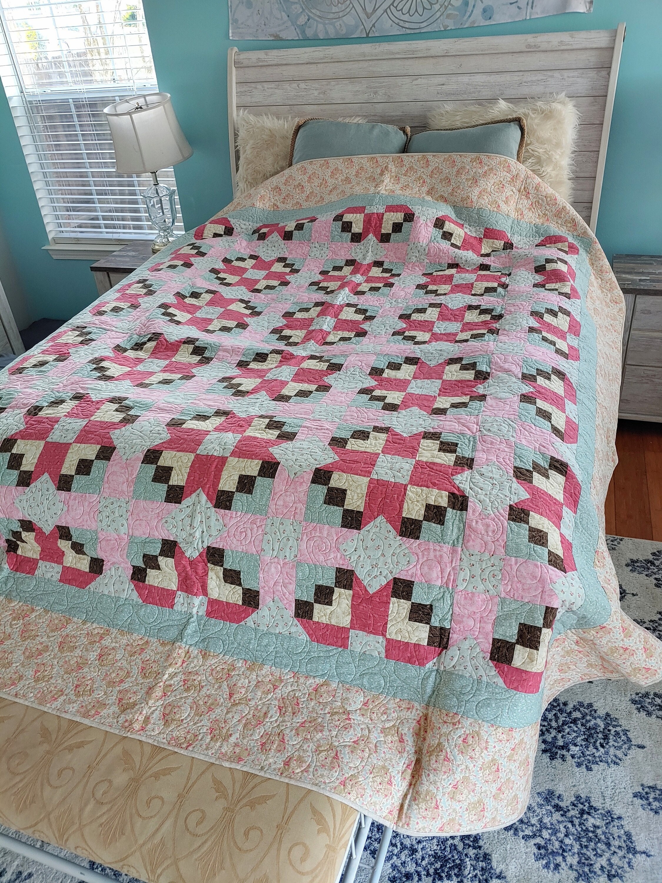 Handmade Unique Large Quilt - Etsy