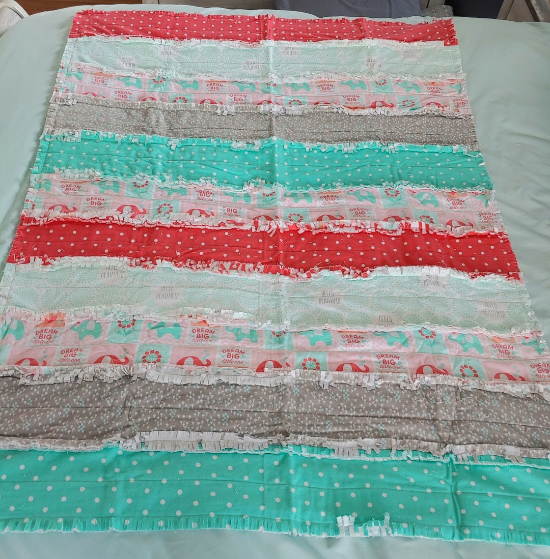Colorful Baby Flannel Rag Quilt - Etsy