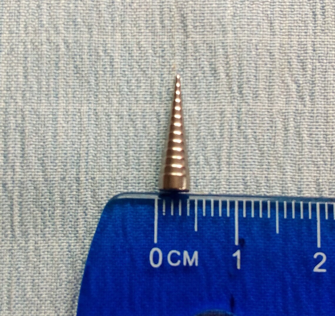 16 Gauge 1.2mm Septum Tusk With Long Ribbed Spikes 316L - Etsy